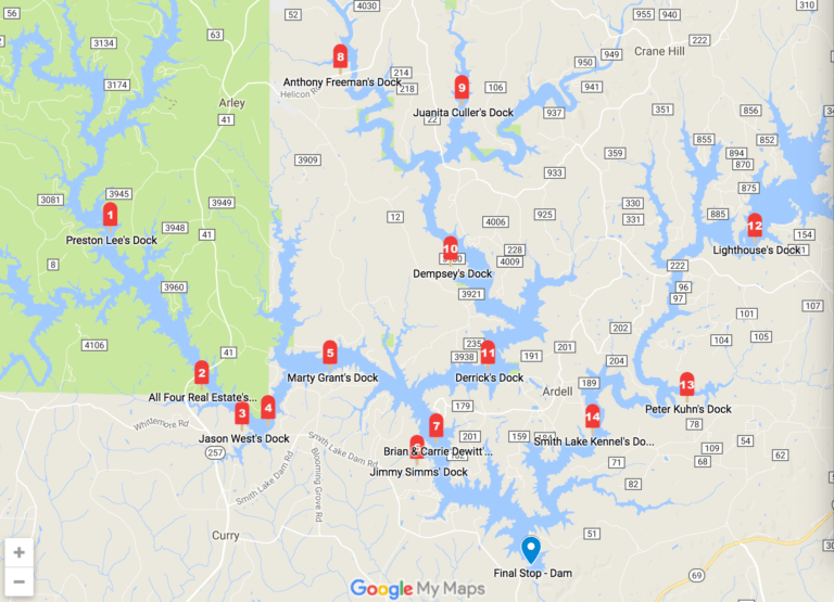 sample-map – Lewis Smith Lake, Alabama – LewisSmithLake.com